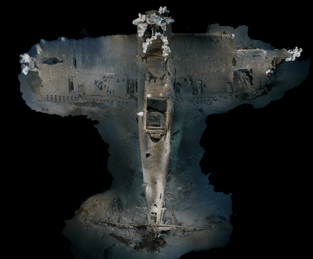 Brewster SB2A Buccaneer (Pt Loma — 280 fsw) – Wrecked in my rEvo